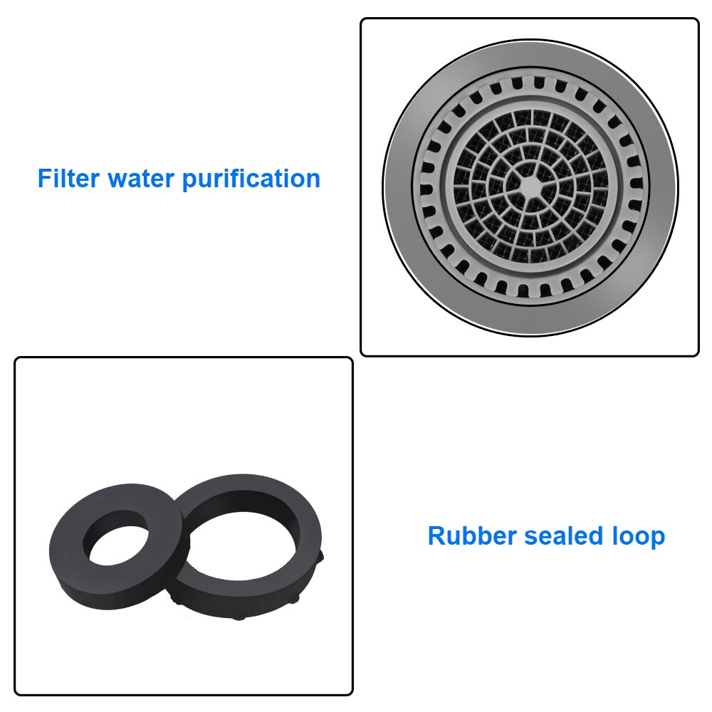 2-Flow Splash-Proof Waterbesparende Filter Waterzu... – Vicedeal