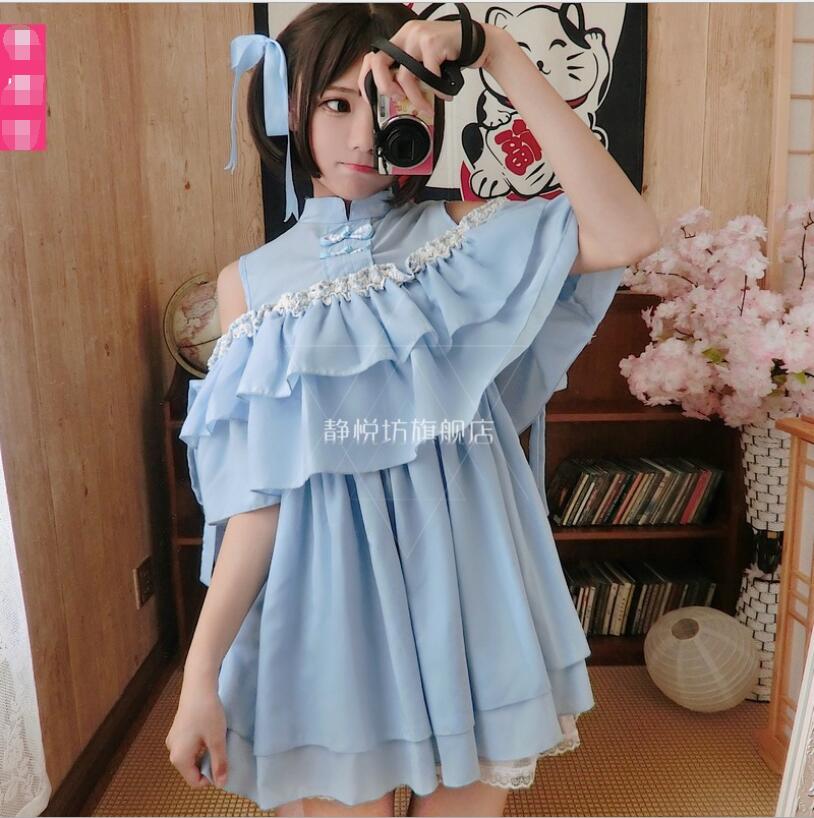 Chinese style Mori Girl dress kawaii Lolita retro ... – Grandado