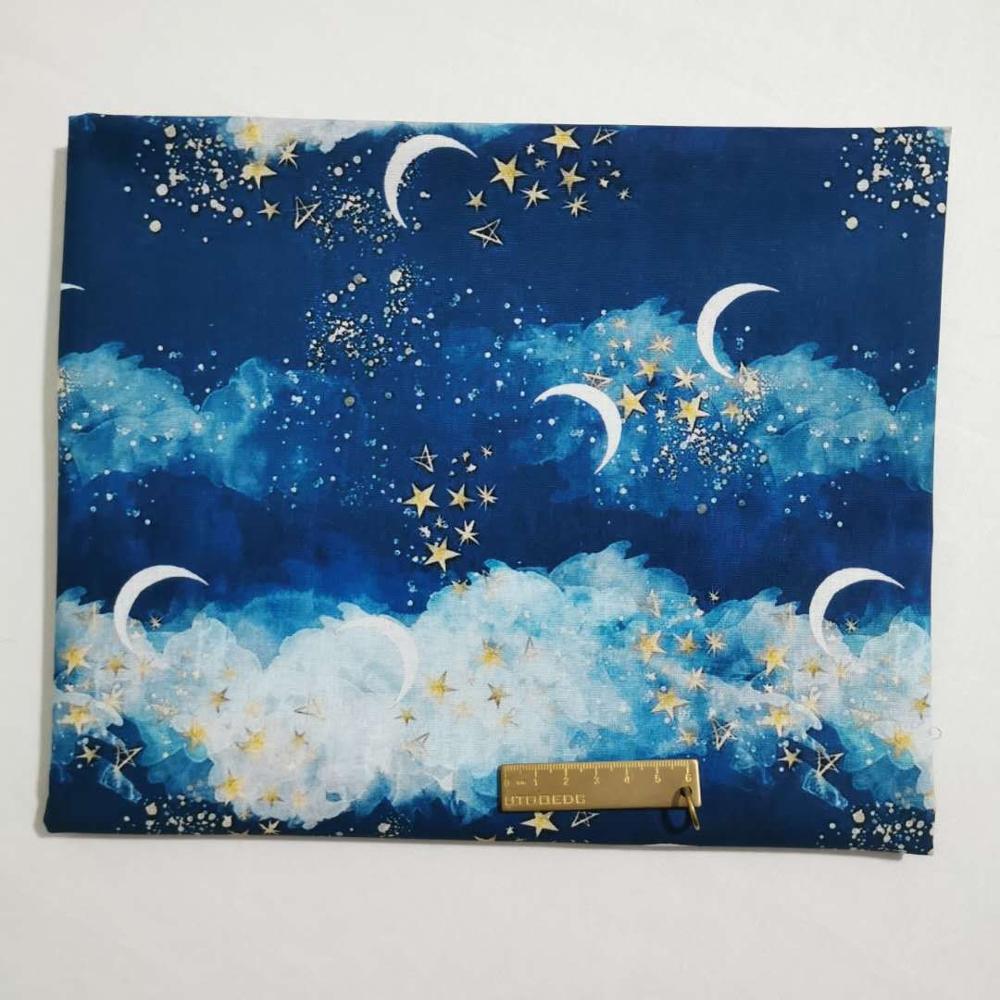 Beautiful Dream Cotton Fabric Midnight Blue Sky Mo... – Grandado
