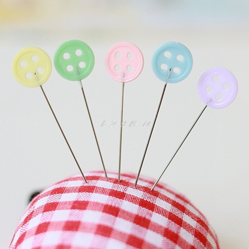 100 Pcs Push Pins Button Style Positioning Needles... – Grandado