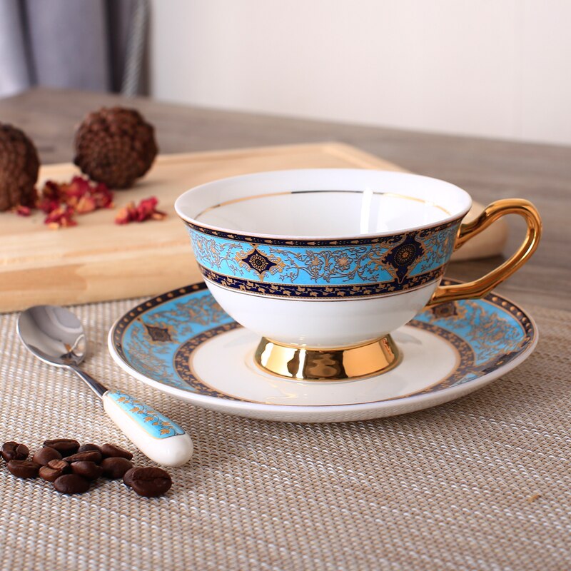 Bone china Cup Bohemian; Boho Bohemia cups Gold-pl... – Vicedeal