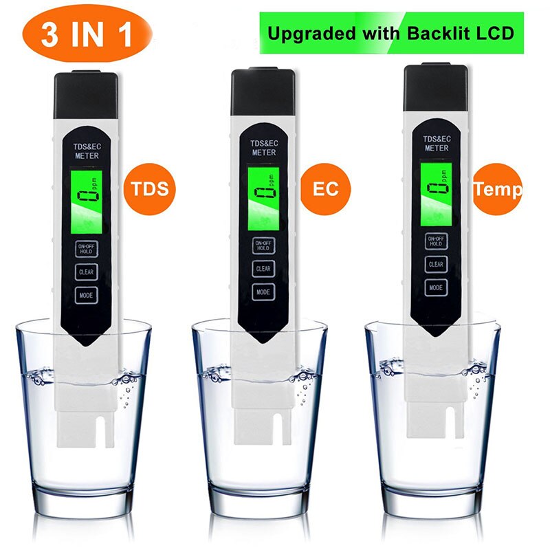 3 in 1 Digital TDS Meter TDS EC Temp Meter Water T... – Grandado