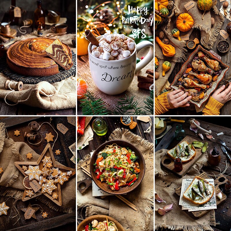 Photography Backdrop Props Yellow Burlap Cloth Lin... – Grandado