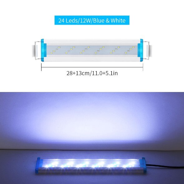 110-240V Aquarium Ultra-Dunne Aquarium Licht Blauw... – Grandado