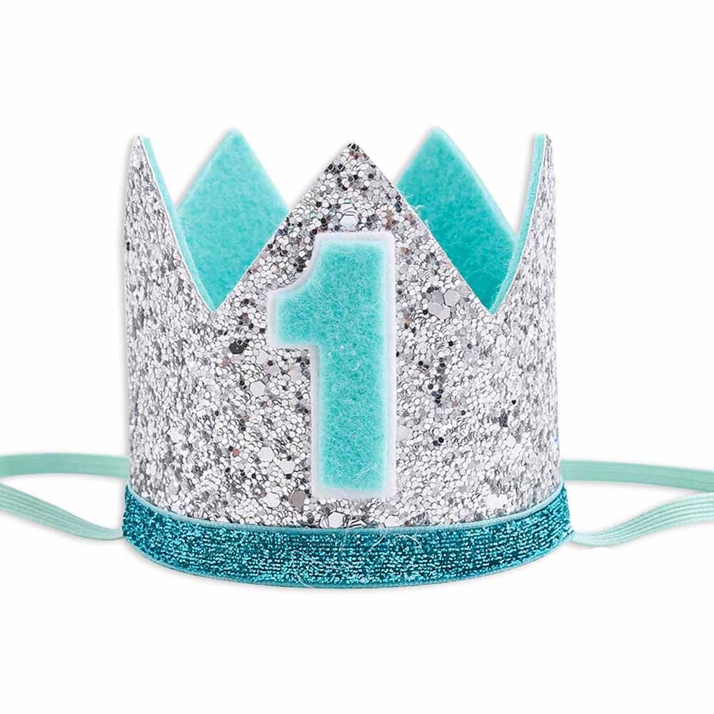 Baby Birthday Hat Glitter Crown Headbands Party Ha... – Vicedeal
