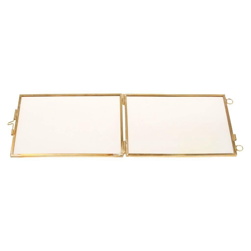 Antique Brass Hanging Picture Glass Photo Frame Me... – Vicedeal