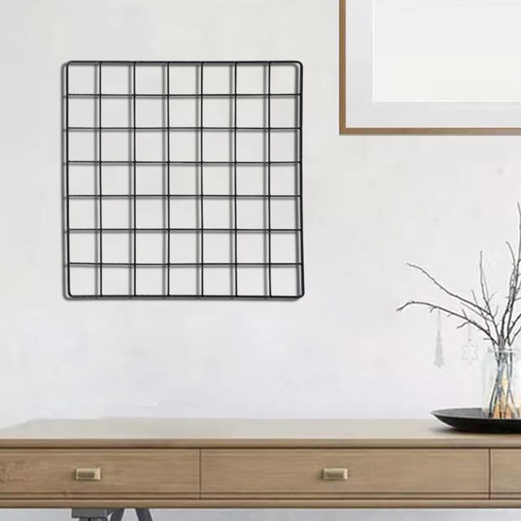 Grid Photo Wall Metal Wire Memo Board Mesh Wall Pa... – Grandado
