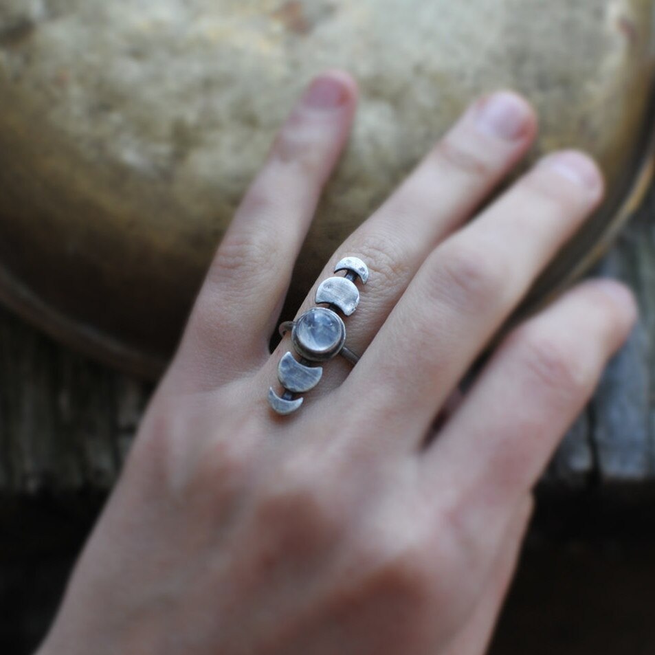 Milangirl Jewelry Simple Retro Moon Round Moonston... – Vicedeal