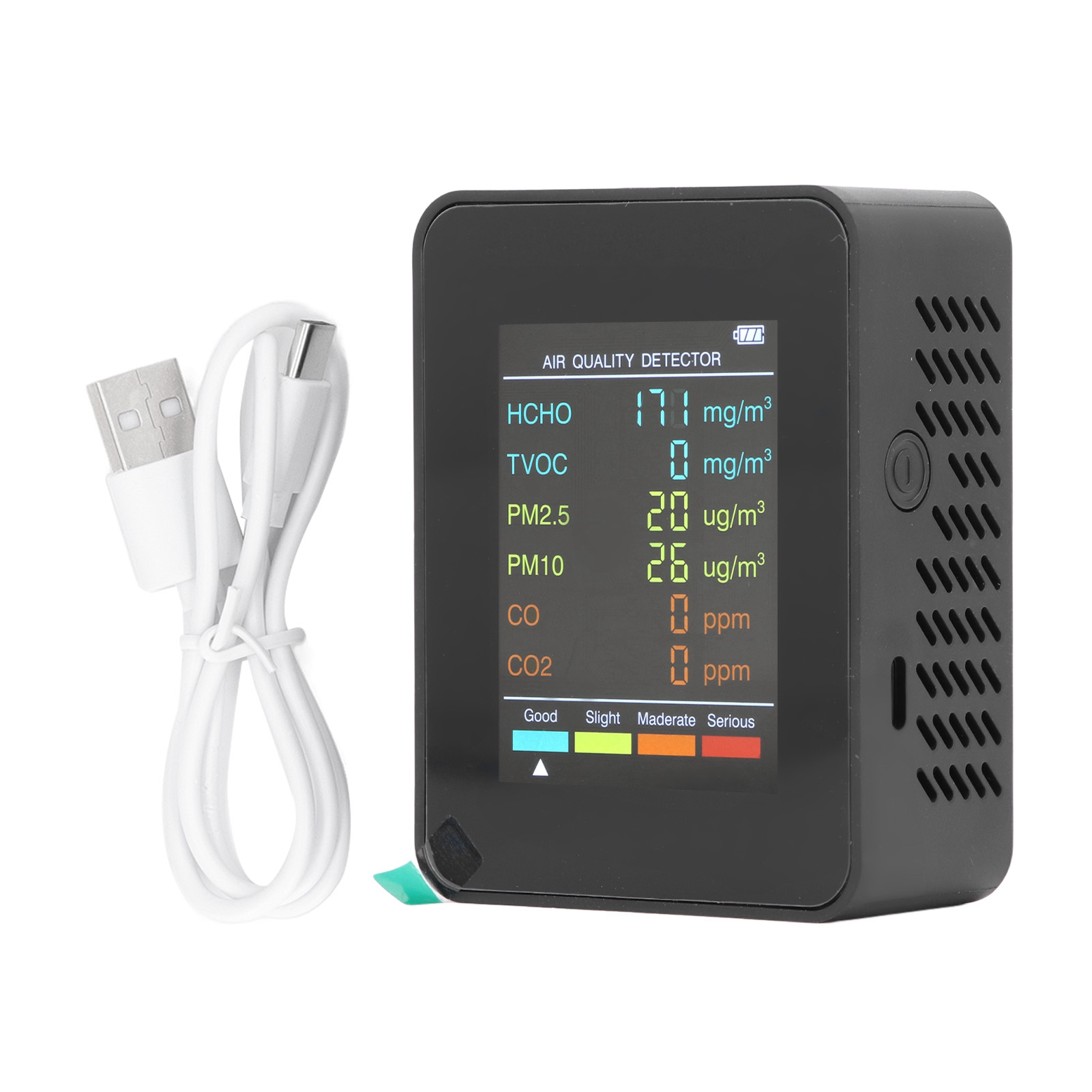 Air Monitor Air Tester Air Monitor Portable LCD Ba... – Vicedeal