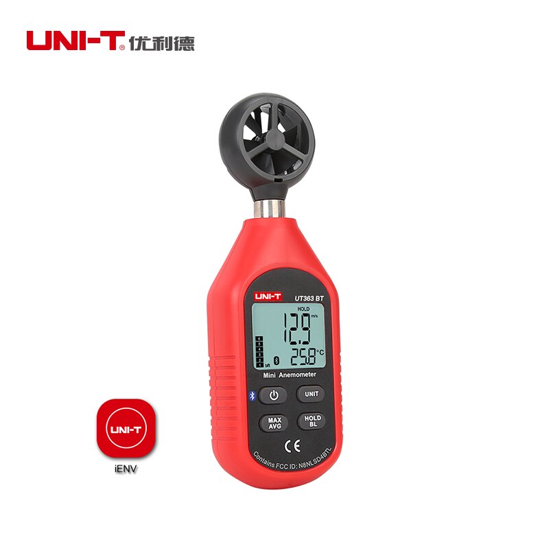 UNI-T UT363BT Mini Digital bluetooth Anemometer Po... – Vicedeal