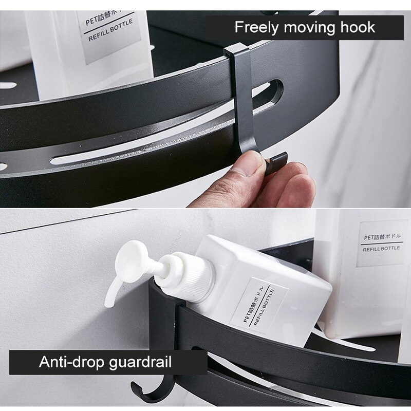 Bathroom shelf free drilling corner shelf shower r... – Vicedeal