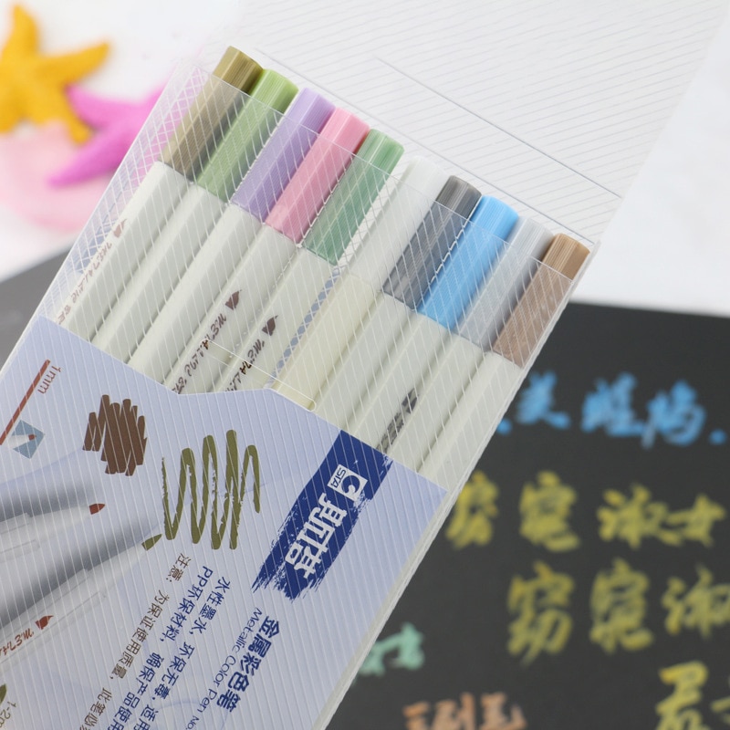 10 Colors/Set DIY Metallic Marker Set Anime Manga ... – Grandado
