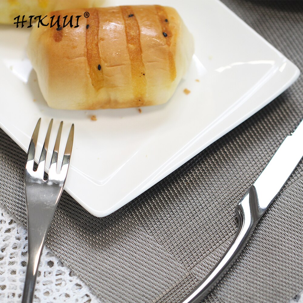 White Porcelain Dinner Plate Rectangle Shallow Sus... – Grandado