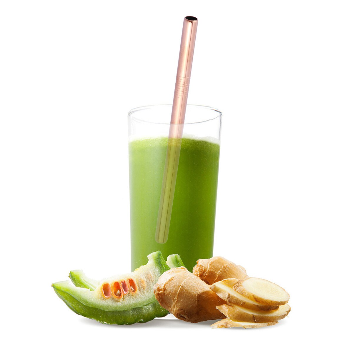 1 Pc 215x12mm Stainless Steel Drinking Straw Reusa... – Grandado