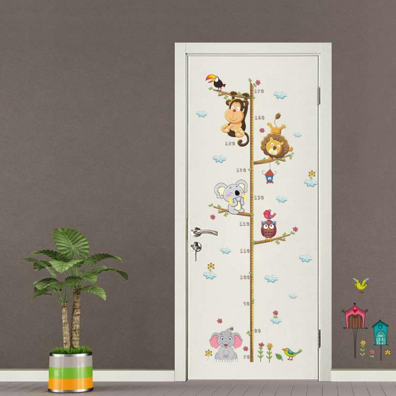 Children's Height Chart Measurement Cartoon Animal... – Grandado