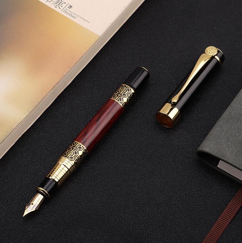 Classic Metal Ink Fountain Pen Luxury Rose Wood Co... – Vicedeal