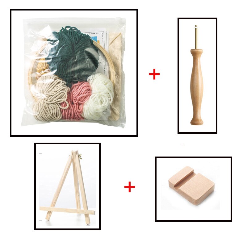 Landscape Easy DIY Punch Needle Embroidery Kit wit... – Grandado