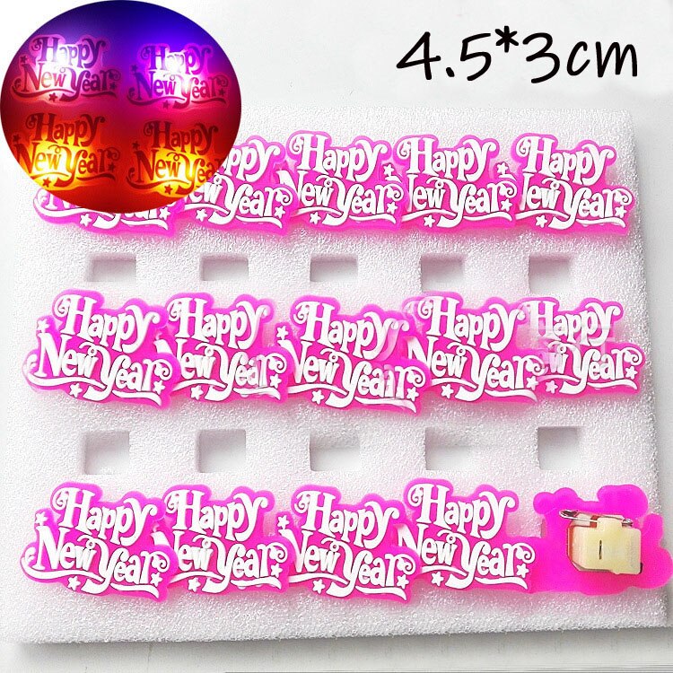 LED Flashing Soft Brooch Pin Light Up Glowing Badg... – Grandado