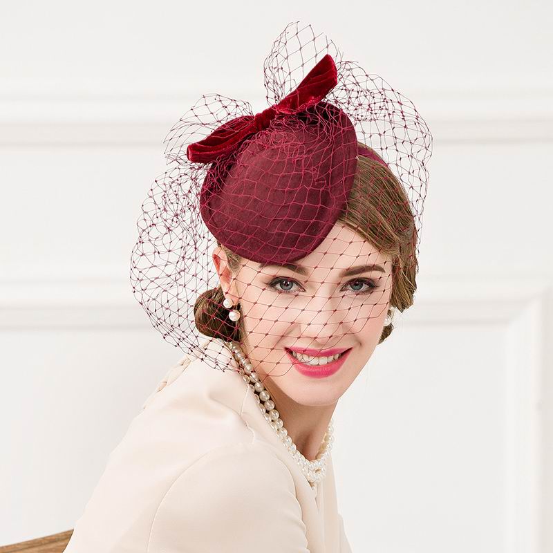 Vintage Wedding Cap England Women Wool Beret Hat D... – Vicedeal