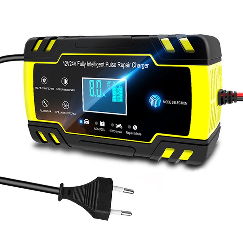 12/24V 8A Auto Batterij Oplader Touch Screen Pulse... – Vicedeal