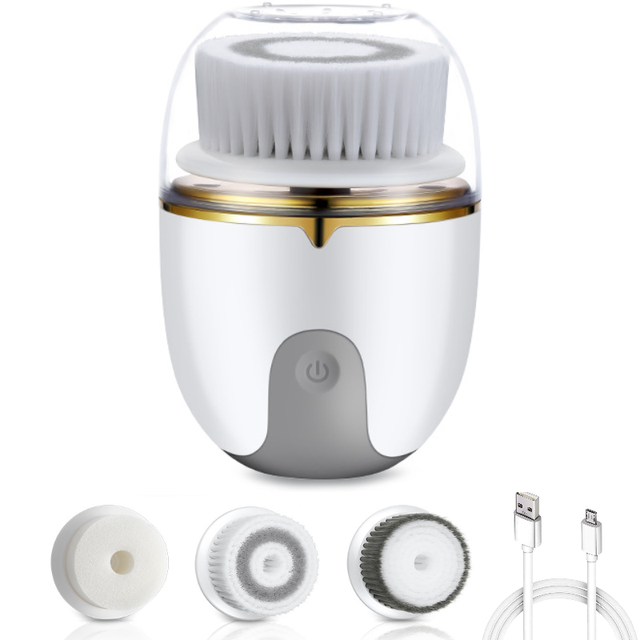 3 In 1 Rotating Facial Brush Deep Cleaning Face Ca... – Vicedeal