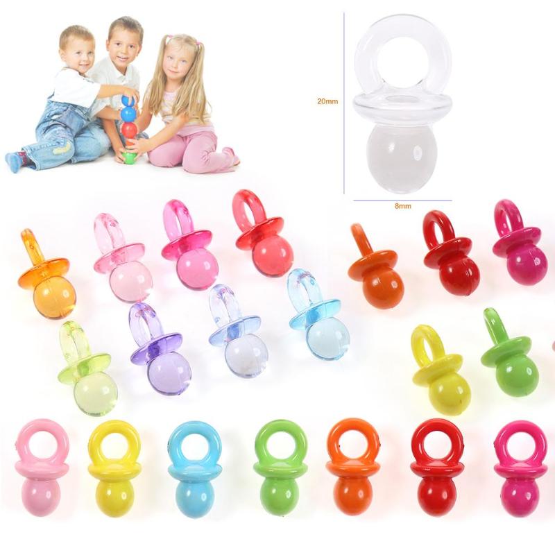50pcs Acrylic Baby Shower Favor Pacifier Girl Boy ... – Grandado