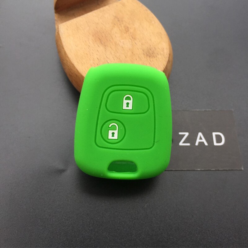ZAD 2 Knoppen Siliconen autosleutel beschermhoes s... – Grandado