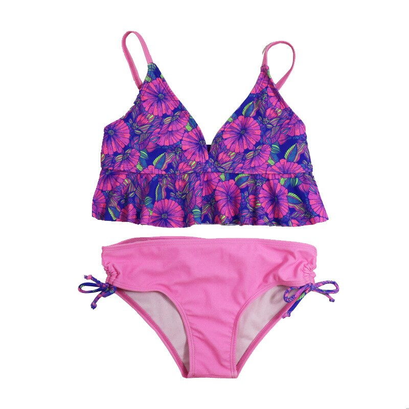 4-16 Years Girls Swimsuit Kids Print Teenage Girl ... – Vicedeal