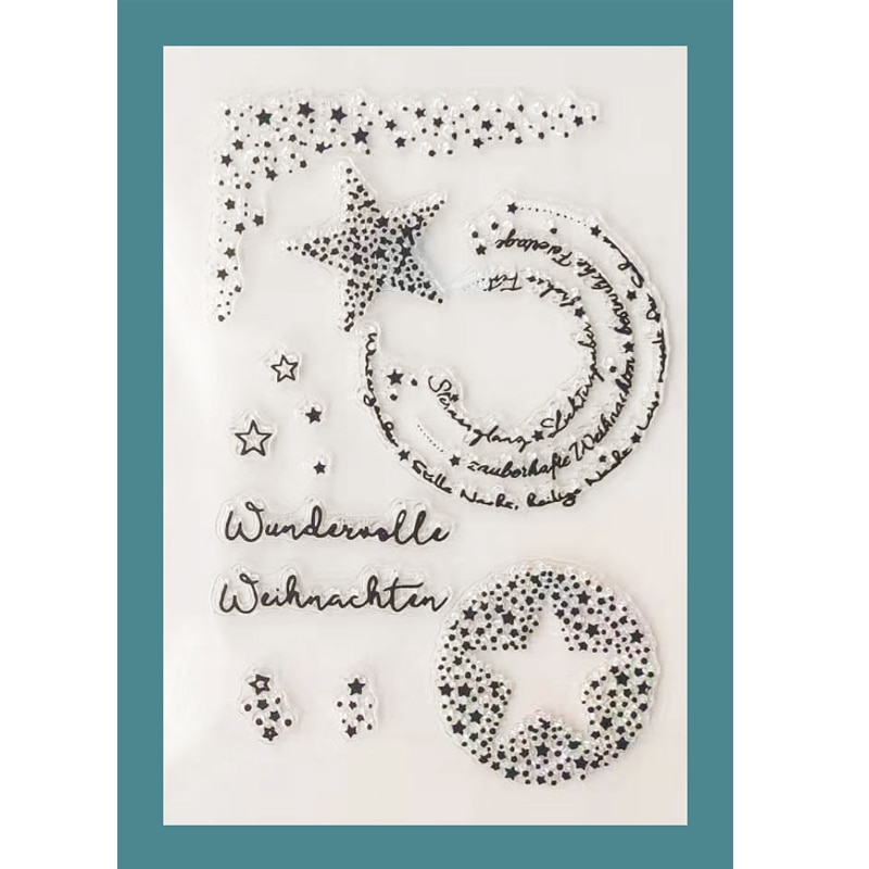 ZATWBS Multicolored stars Clear Stamps For DIY Scr... – Grandado