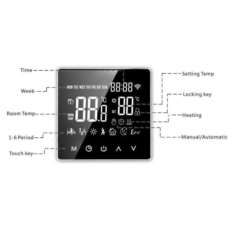 Thermostat 16A Wifi /NO WIFI Smart Thermostat Digi... – Grandado