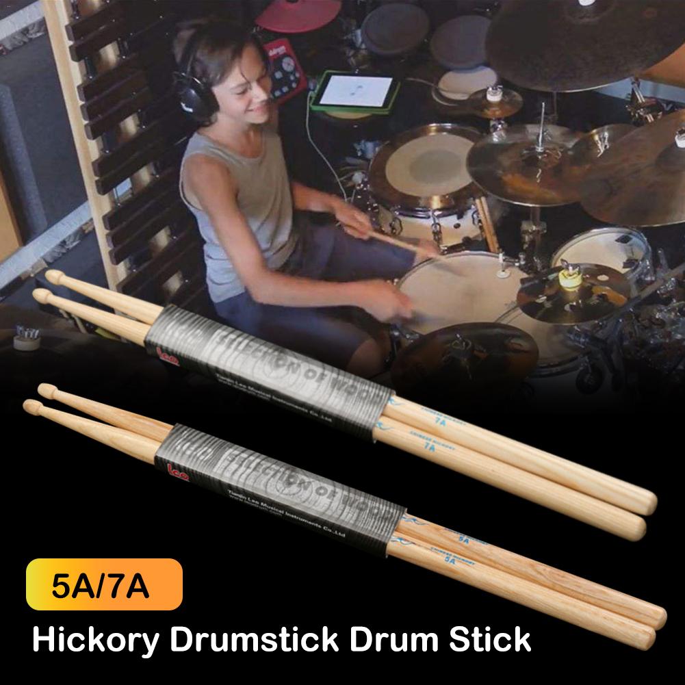 1 Pair Drum Sticks 5A Hickory Walnut Wood 5A Drums... – Vicedeal