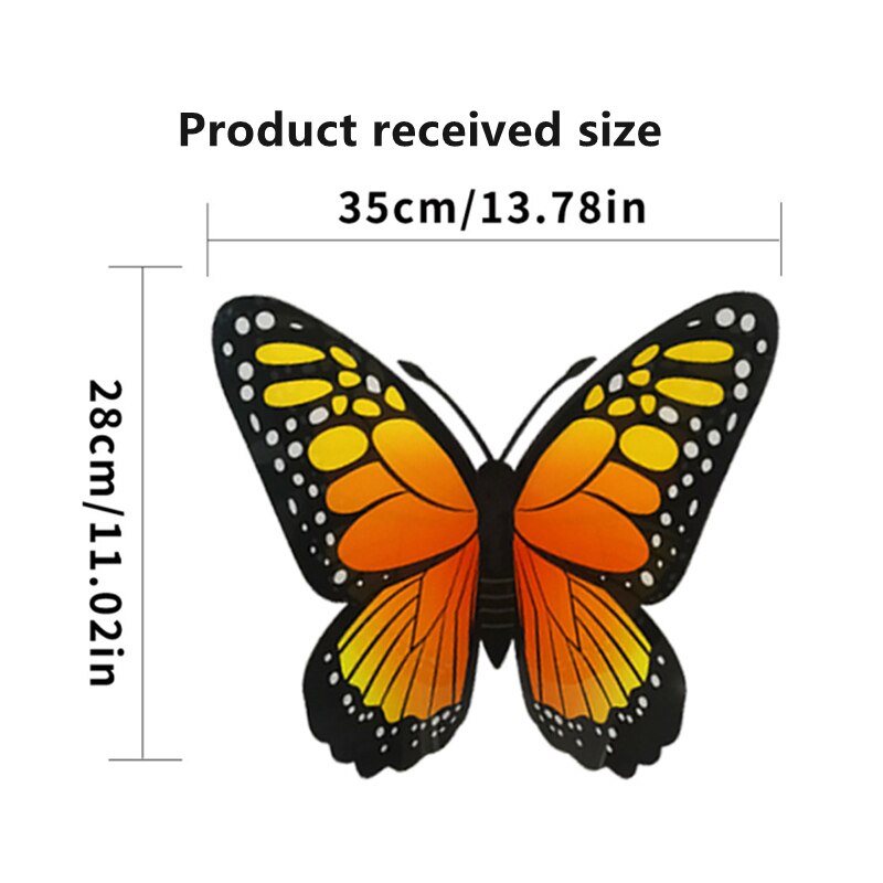 Large Butterfly Kids Bedroom Decor Cute 3D PVC But... – Grandado