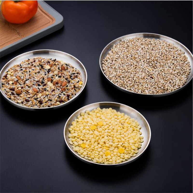 Double insulated dessert plate 304 stainless steel... – Vicedeal