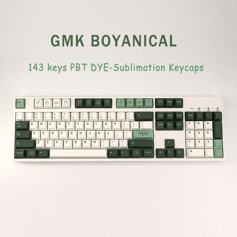 143 Keys GMK Botanical Keycaps PBT DYE-Sublimation... – Vicedeal