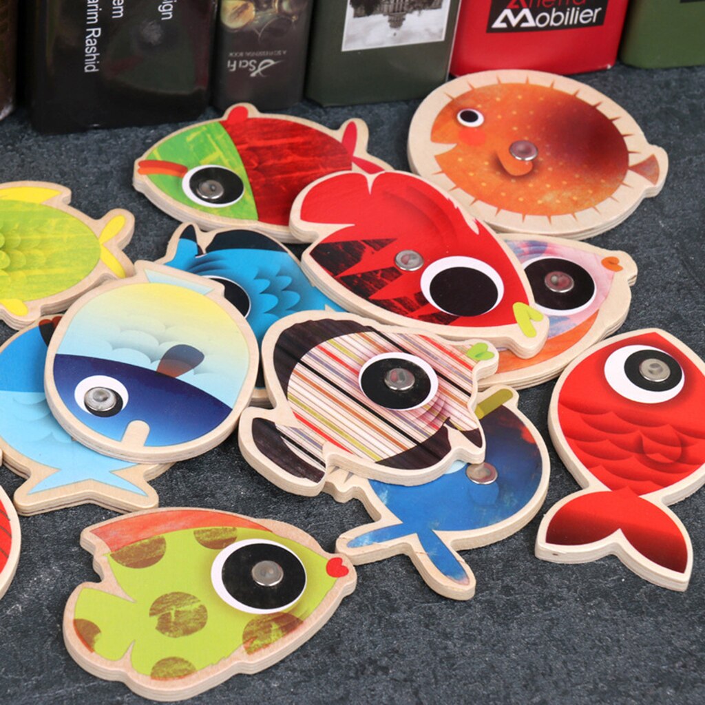 Kid Magnetische Fishing Game Houten & Pole Kit... – Vicedeal