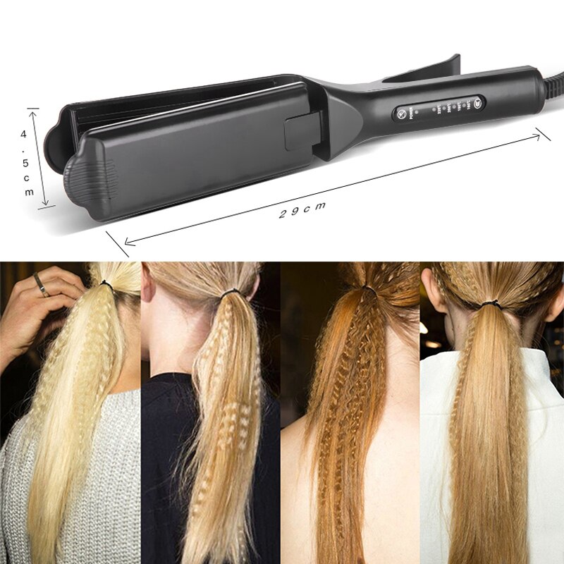 TOHUAN Corrugation Fluffy Hair Straightener Small ... – Grandado