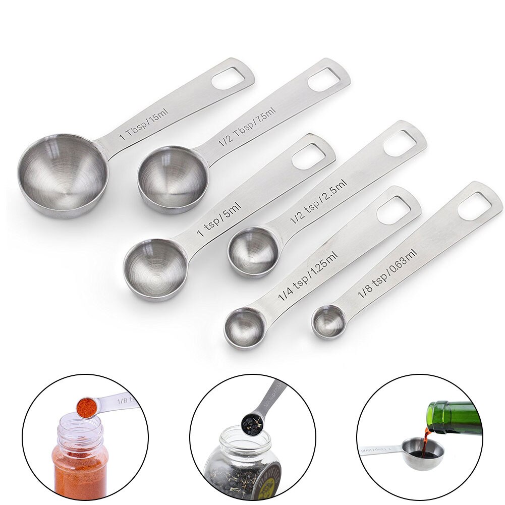 7pcs Cooking Set Stainless Steel Teaspoon Liquid I... – Grandado