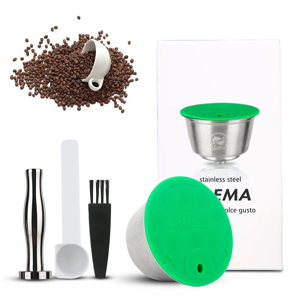 4 Stks/set Rvs Hervulbare Koffie Capsules Herbruik... – Vicedeal