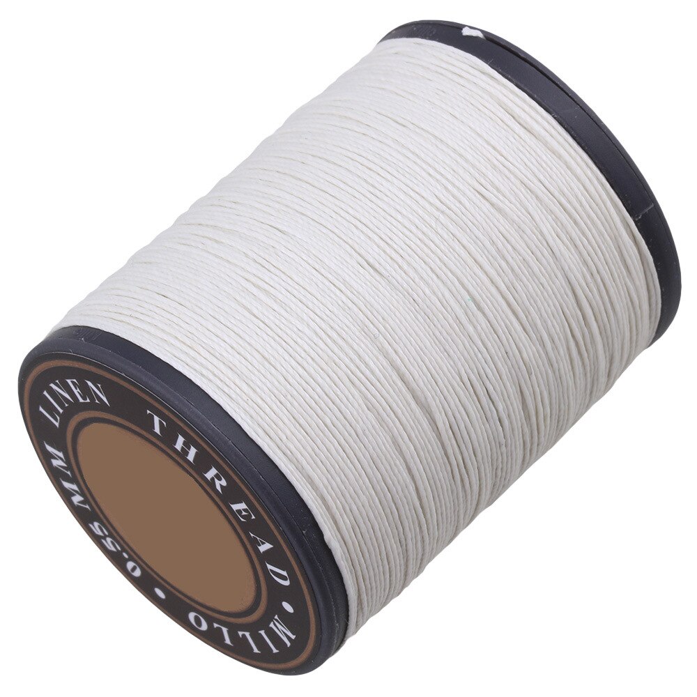 0.55mm Dia White Flax Waxed Linen Craft Sewing Sti... – Grandado