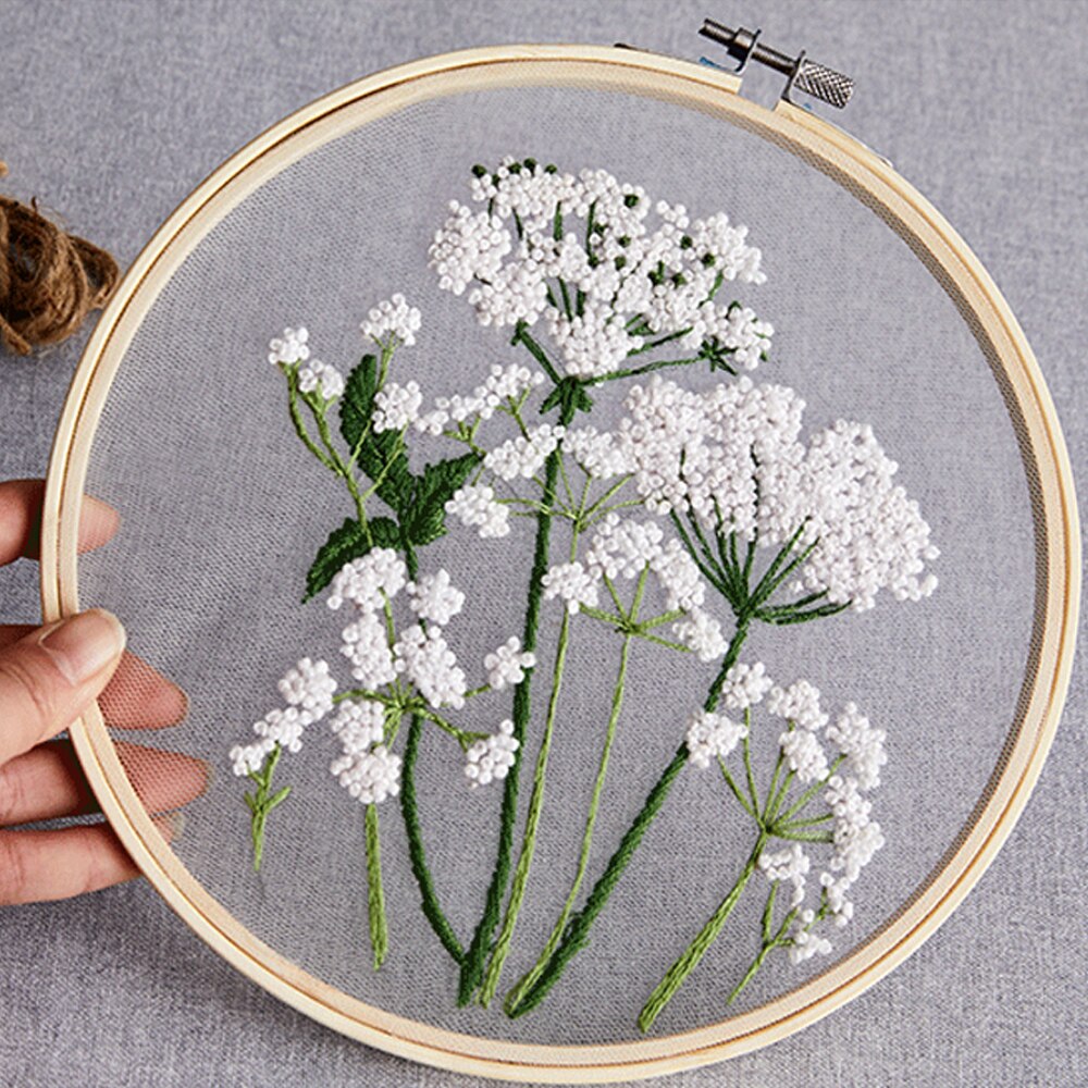 Mesh DIY Embroidery Flower Painting Bordado Cross ... – Vicedeal