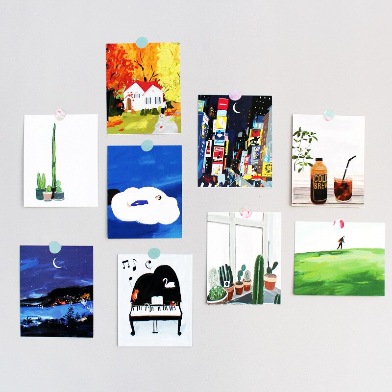 Art City Double Sided Pattern Decorative Card Phot... – Grandado