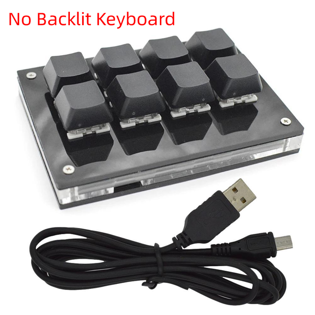 Backlit Gamer Accessories 8 Keys Usb Programming D... – Grandado