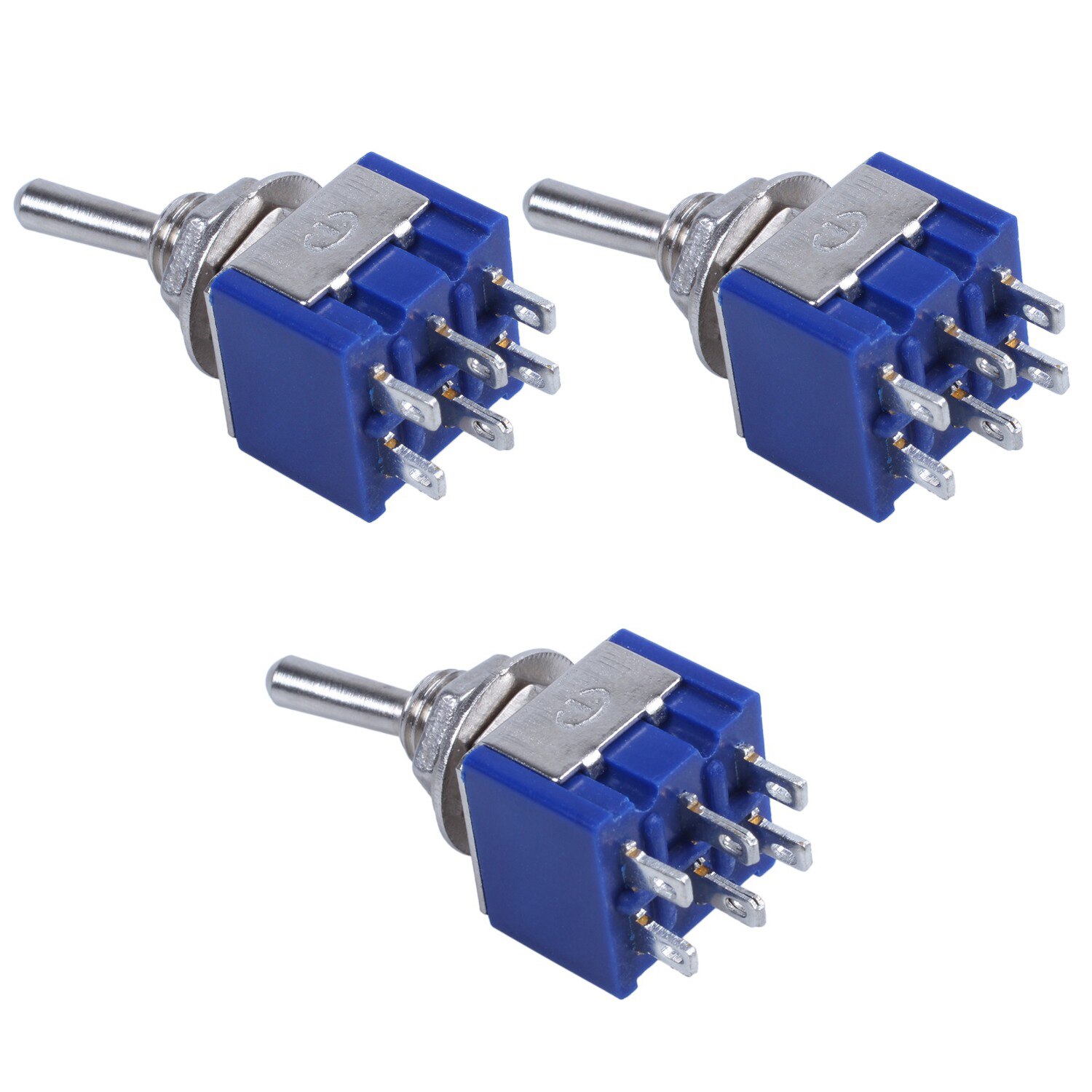 3C-4Pcs AC 3A 250V 6A 125V DPDT Latching Toggle Sw... – Vicedeal