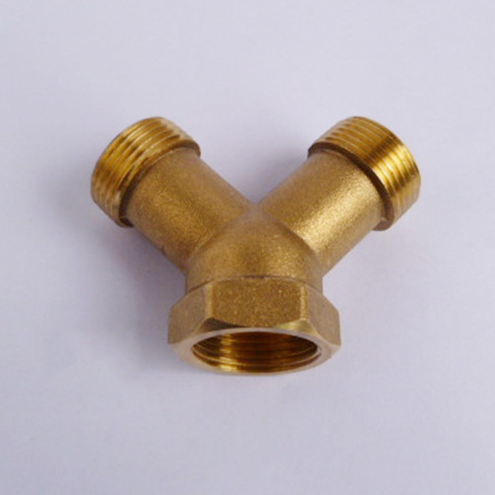 3/4" Brass High Pressure Y Piece Connector Sp... – Vicedeal