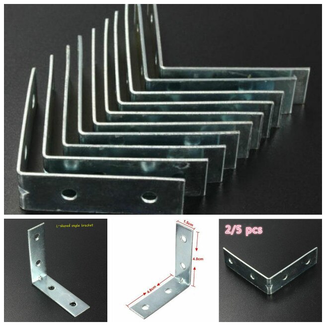 2/5 pcs Stainless Steel Right Angle Bracket Corner... – Vicedeal