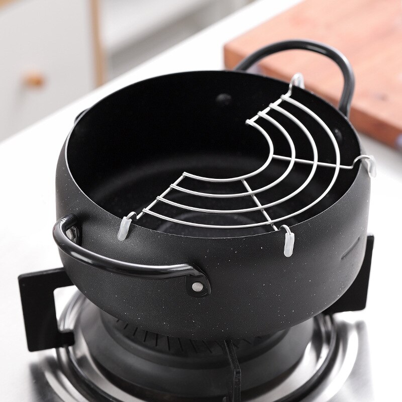 Japanese Style Deep Frying Pot Anti-Stick Tempura ... – Vicedeal