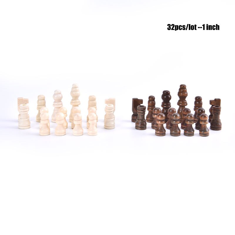 32pcs Wooden Chess Pieces Complete Chessmen Intern... – Grandado