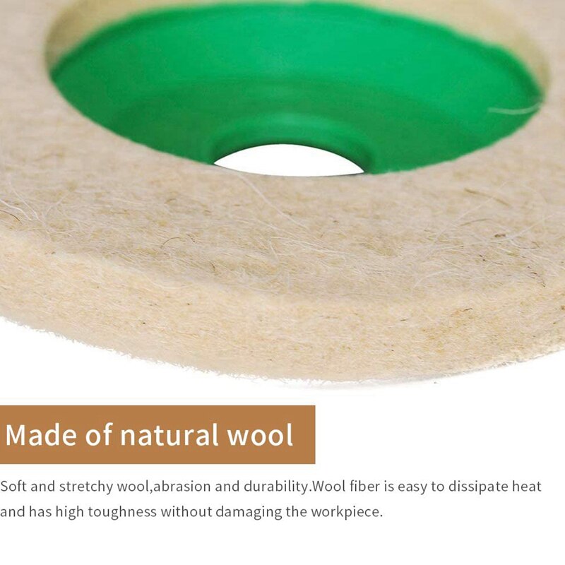 15 Pcs 4 Inch x 5/8 Inch Wheel Wool Wheels Nylon F... – Grandado