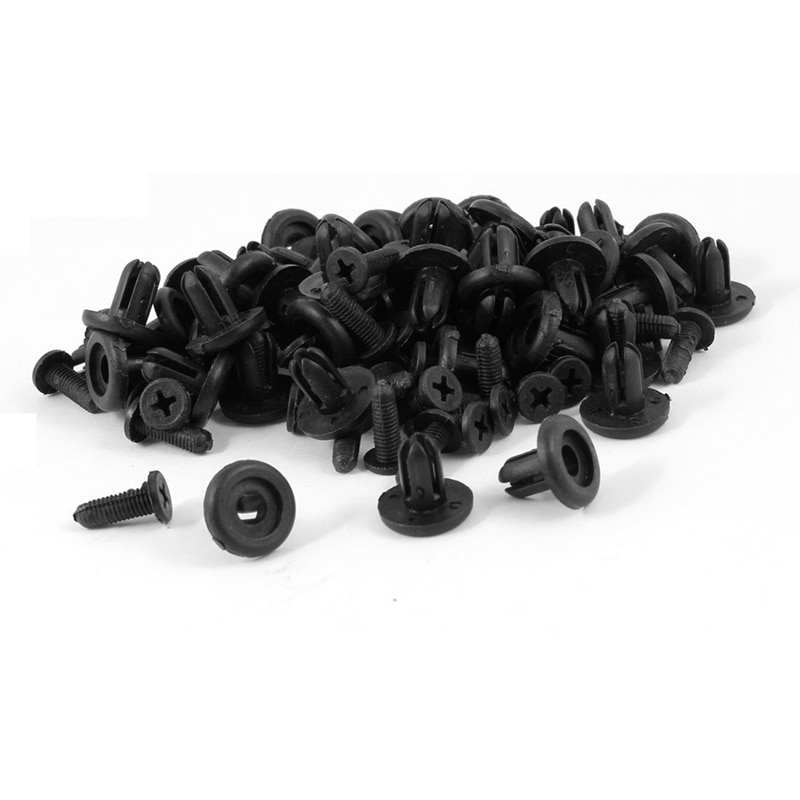 50 pieces Plastic pressure fender fastening rivets... – Grandado