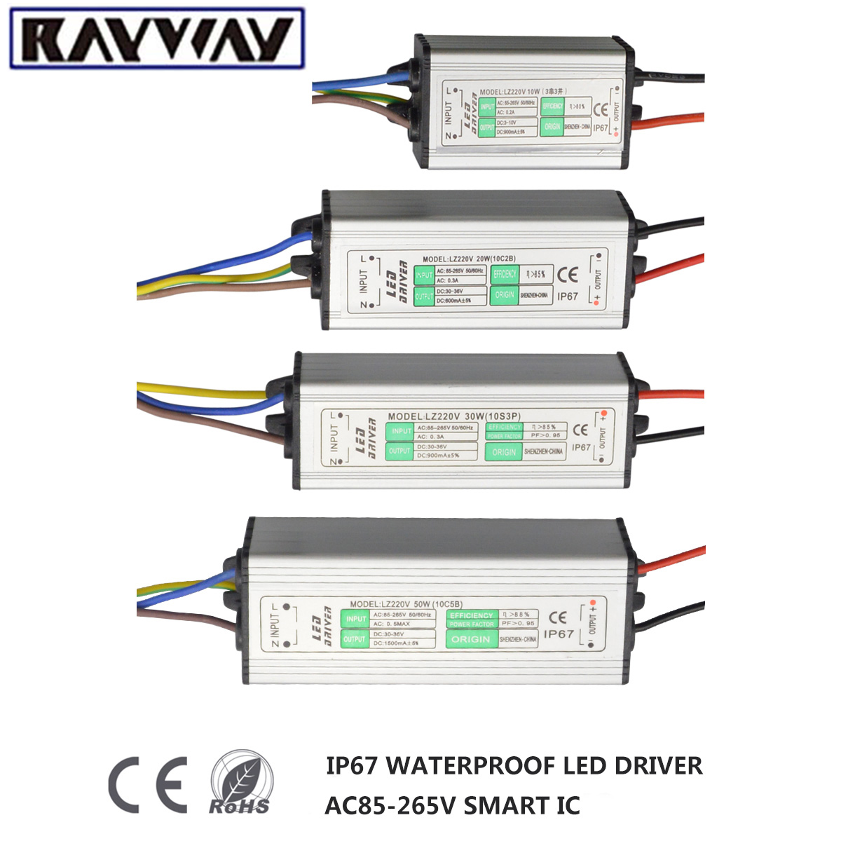 Led Driver 10 W-100 W Led Driver 300ma AC100V-265V... – Vicedeal